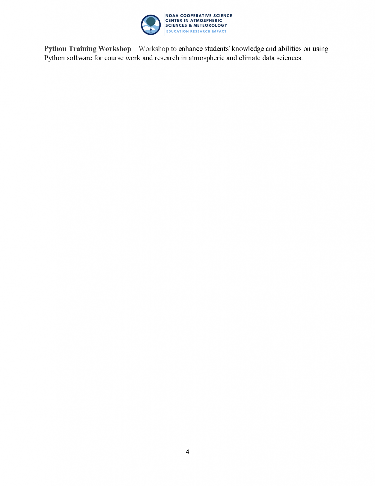 2023-2024 Education and Training Activities – NCAS-M II